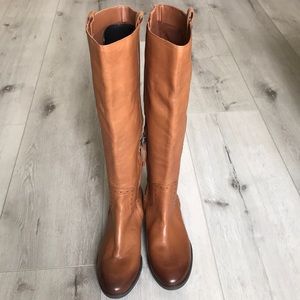 Sam Edelman | Shoes | Sam Edelman Prina Leather Riding Boot Brown ...